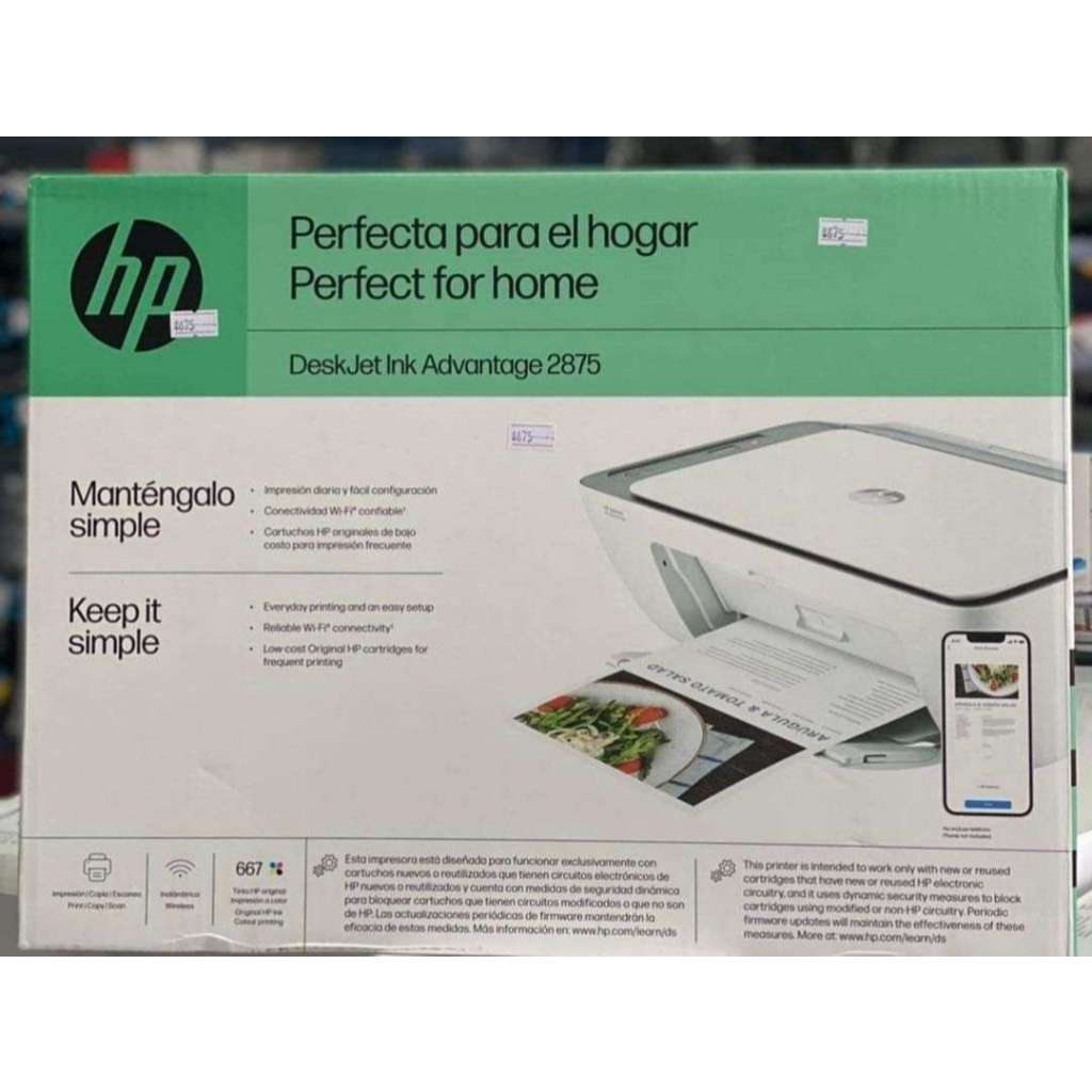 HP DeskJet Ink Advantage 2875 All-in-One Printer | Shopee Malaysia