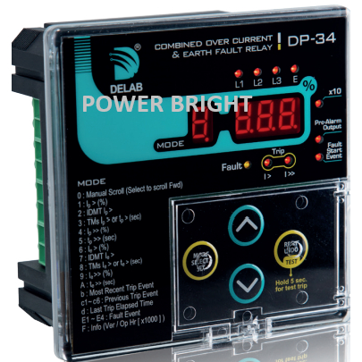 DELAB DP-34 COMBINED OVER CURRENT & EARTH FAULT RELAY | Shopee Malaysia