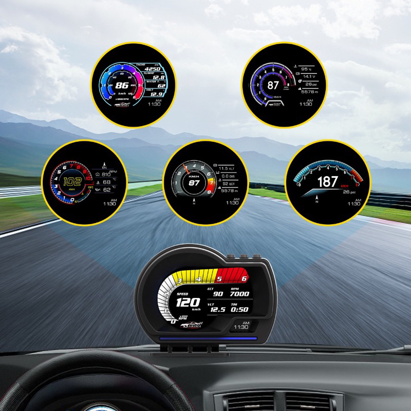 ‼️ New Version & New Model ‼️ AKIRA OBD Gauge Meter OBD2 Meter + GPS ...