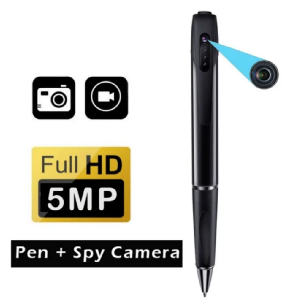 💎𝐶𝐻𝐴𝑂 | Spy Camera Hidden Pen Body Camera Wearable Portable Camera ...