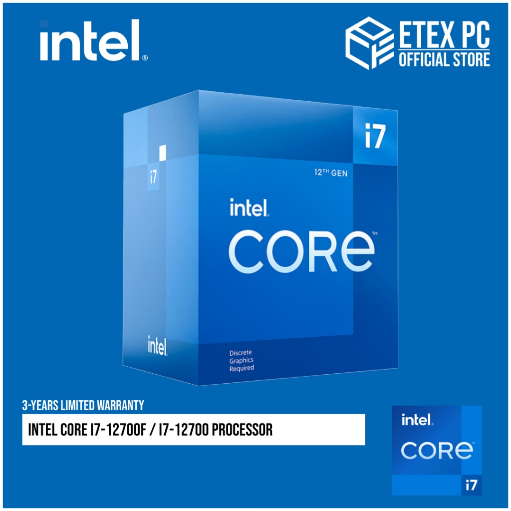 Intel Core i7-12700F / i7-12700 Processor 25M Cache, Up To 4.90 GHz # LGA1700 12 Core (8P+4E) 20 ...