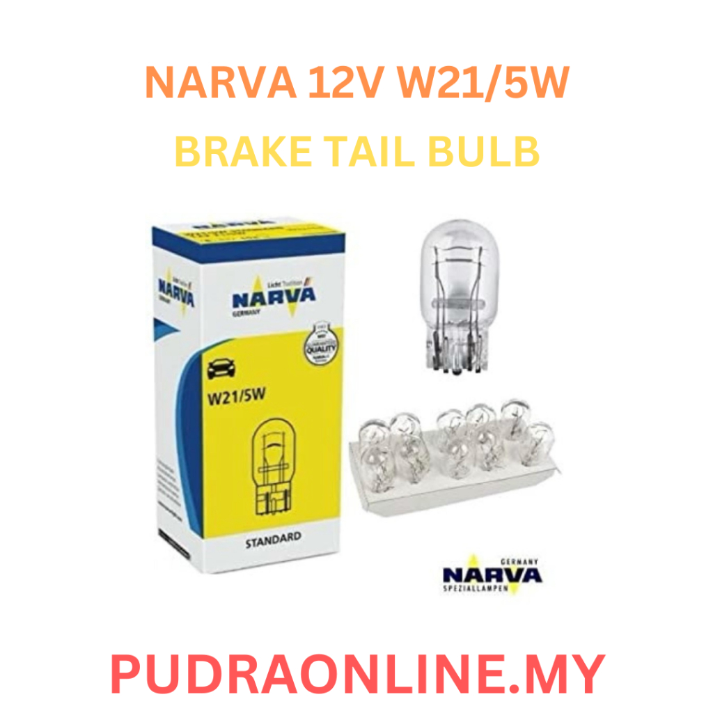 17919 NARVA 12V W21/5W W3X16Q T20 (DOUBLE) CONVENTIONAL INTERIOR LIGHT BULB / BRAKE TAIL LAMP ...