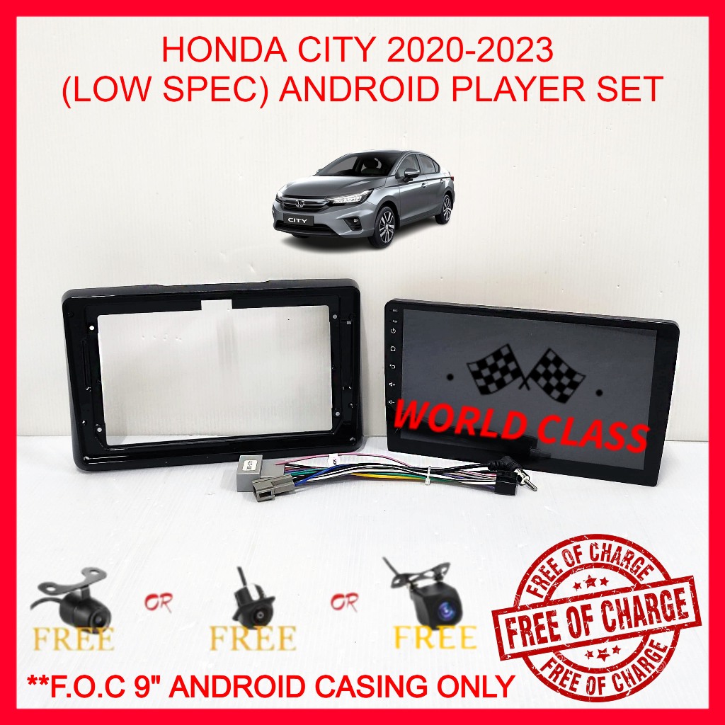 HONDA CITY 2020-2023 (LOW SPEC) 9" ANDROID IPS PLAYER 2.5D WITH ( F.O.C ...