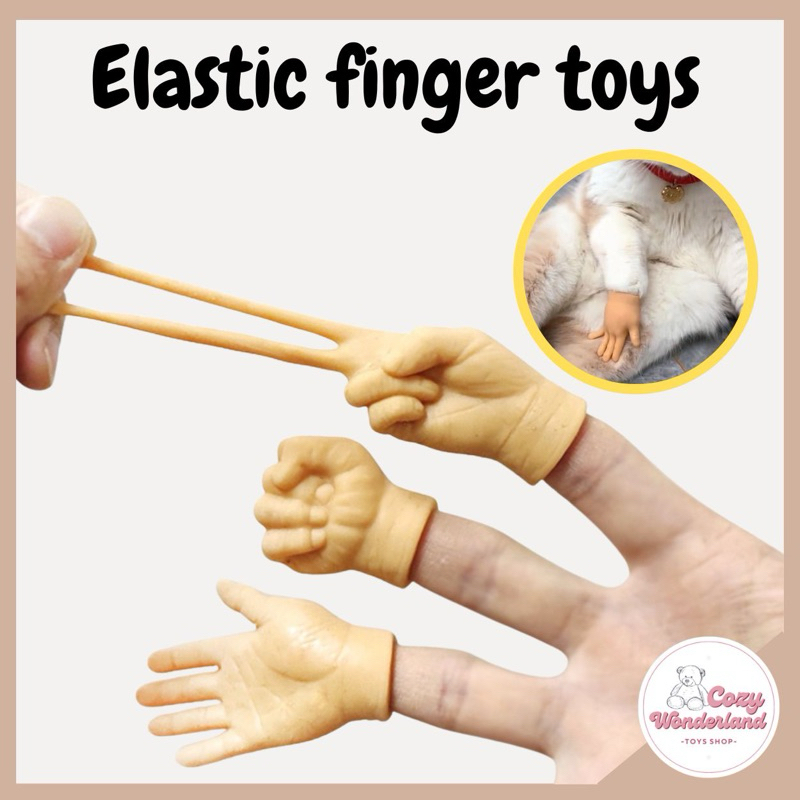 [Elastic] Cats Funny Finger Massage Super Mini Tiny Hand Little Finger ...