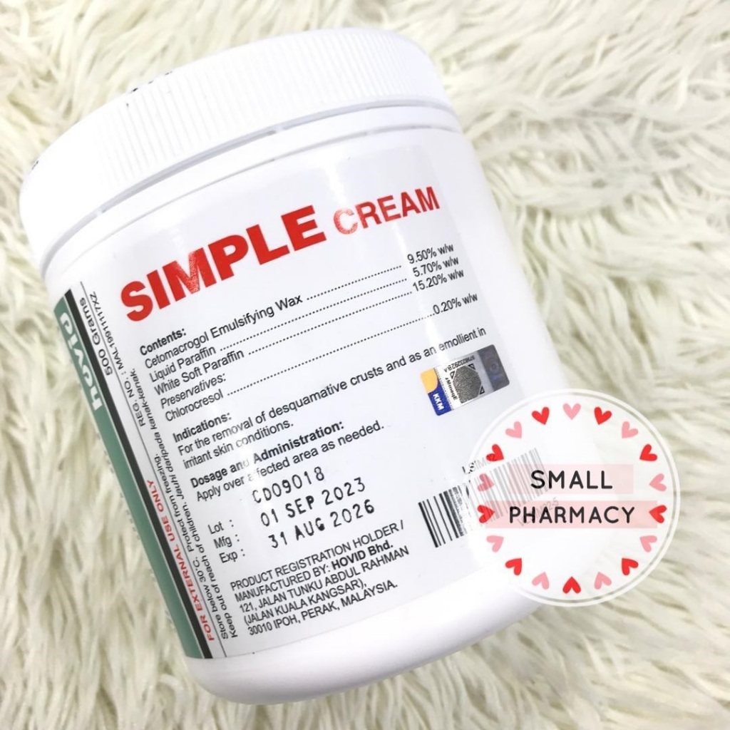 Hovid Simple Cream 500G | Shopee Malaysia