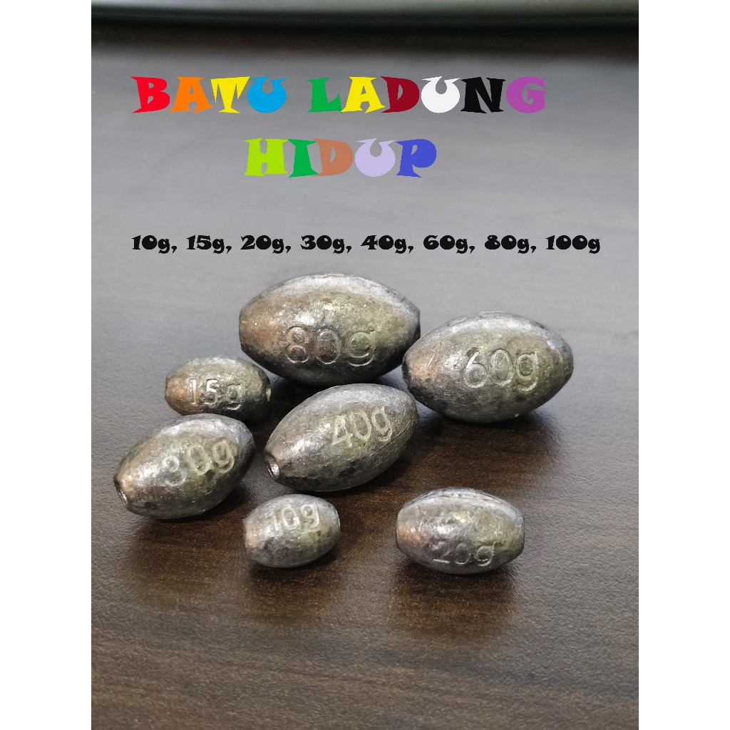 SK002- Batu Ladung Hidup Pancing Laut / Fishing Sinker Bottom Lead ...