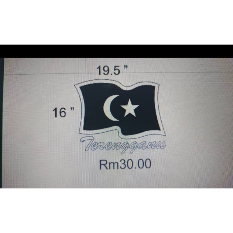 Sticker bendera terengganu (sticker cutting) | Shopee Malaysia