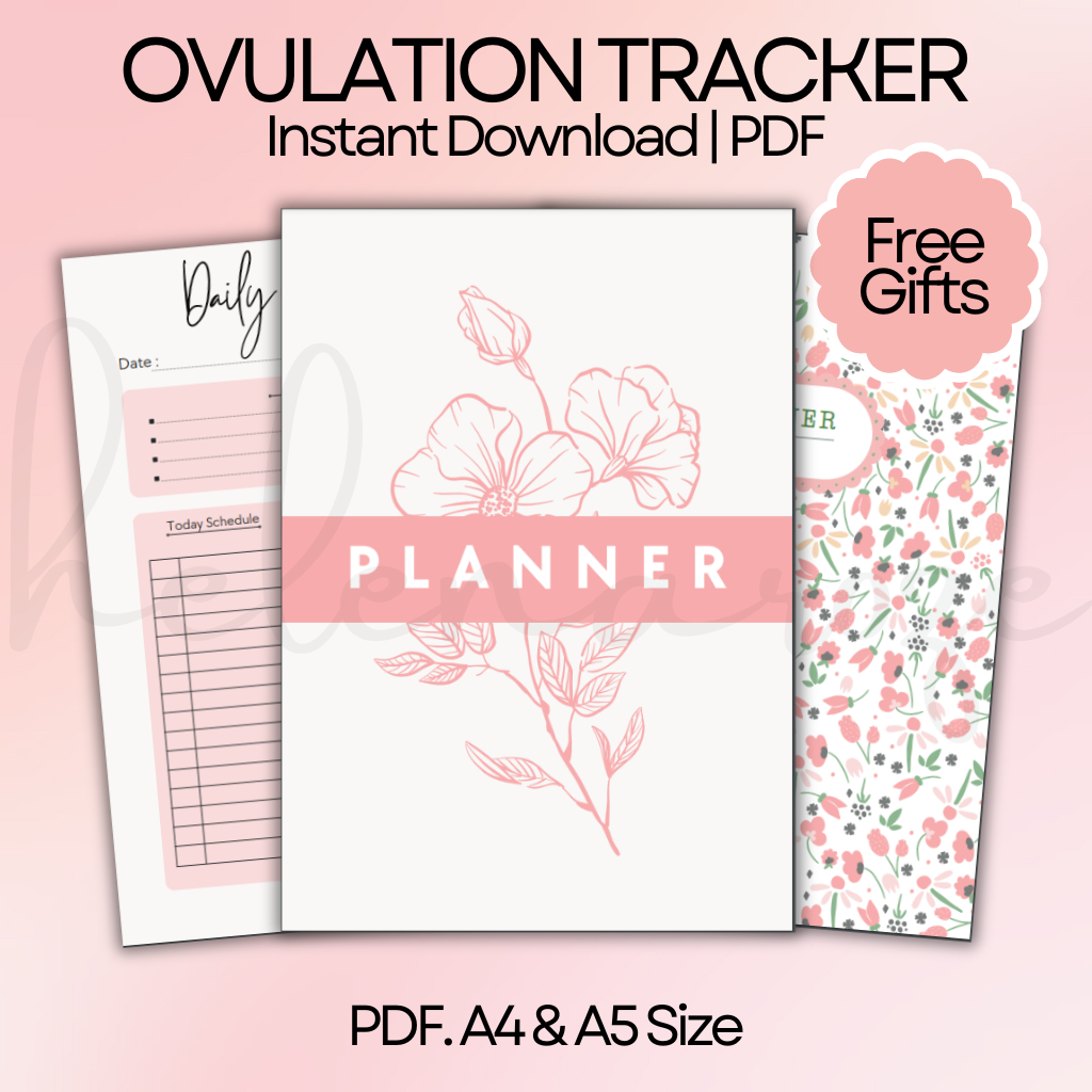 Ovulation Tracker, Ovulation Planner, Pregnancy Planner, Planner, Daily ...