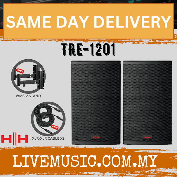HH ELECTRONIC TENSOR TRE-1201 Active Moulded Speaker With Speaker Stand ...