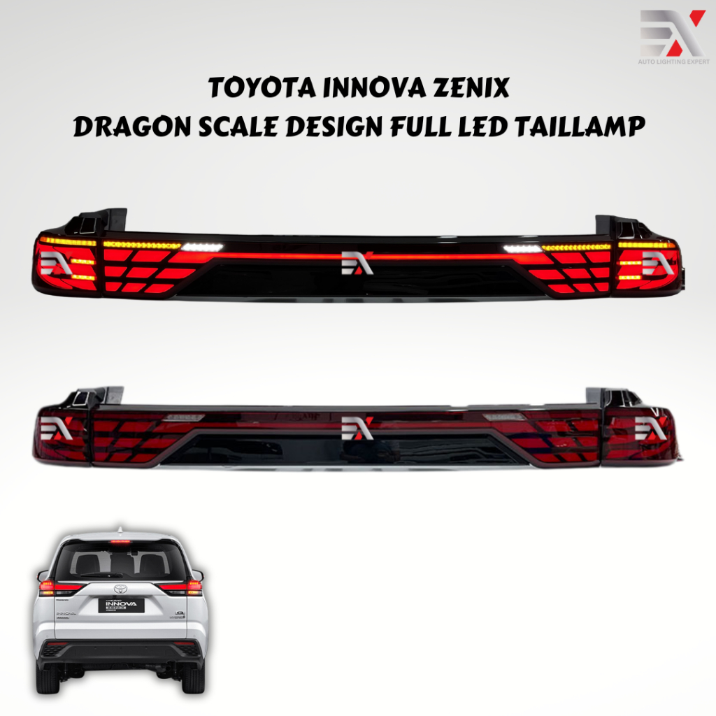 TOYOTA INNOVA ZENIX LED TAIL LAMP - DRAGON SCALE DESIGN | Shopee Malaysia