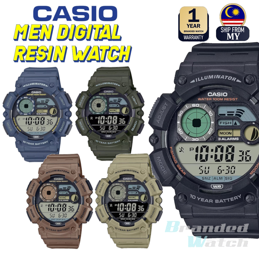 CASIO WATCH Digital Men Watch WS-1500H SERIES WS-1500H-1A WS-1500H-2A WS-1500H-5A Casio Man ...