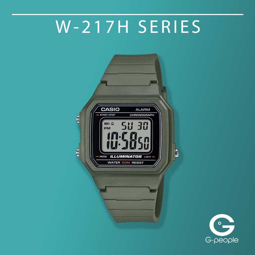 CASIO W-217H-3AV / W-217H-3A / W-217H DIGITAL WATCH 100% ORIGINAL ...