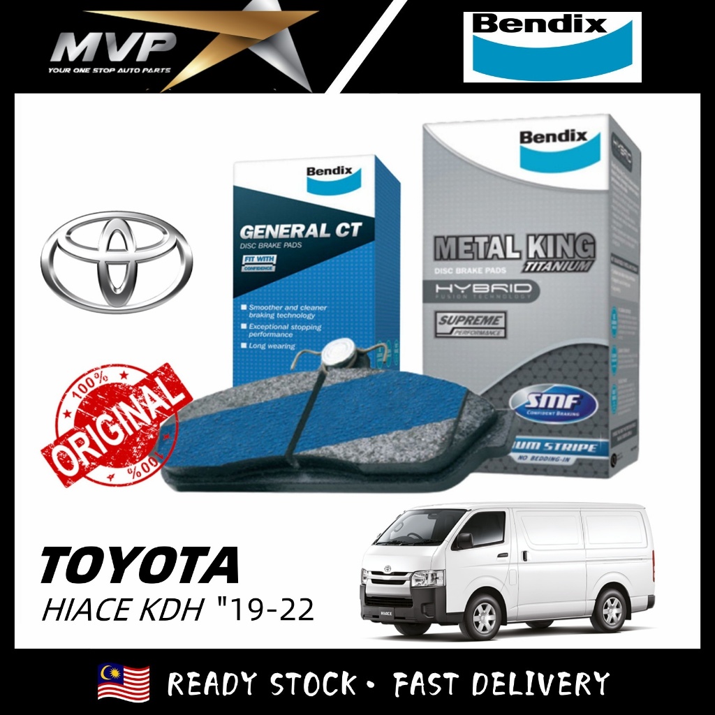 Original Bendix Brake Pad - Toyota Hiace KDH " 19-22 Bendix Metal King ...