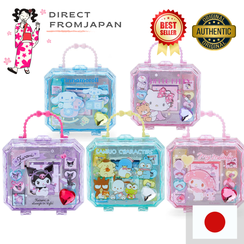 Sanrio Characters Stamp Set Kuromi My melody Cinamonroll Hello Kitty ...