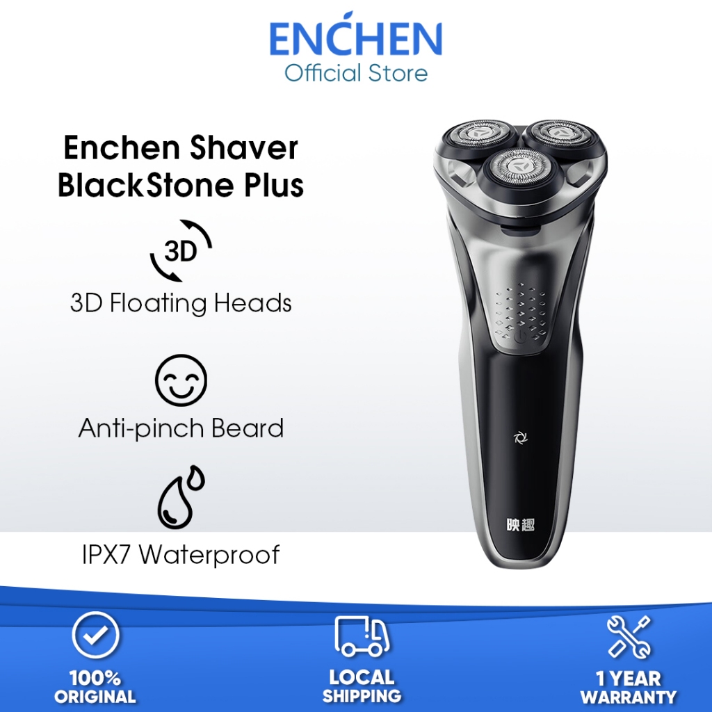 Enchen Electric Shaver Blackstone Plus 8W Strong Power Full Body Wash ...