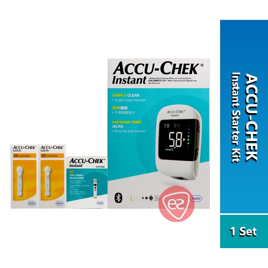 Accu-Chek Instant S Glucose Monitoring Kit & Strips (50 Test Strips ...