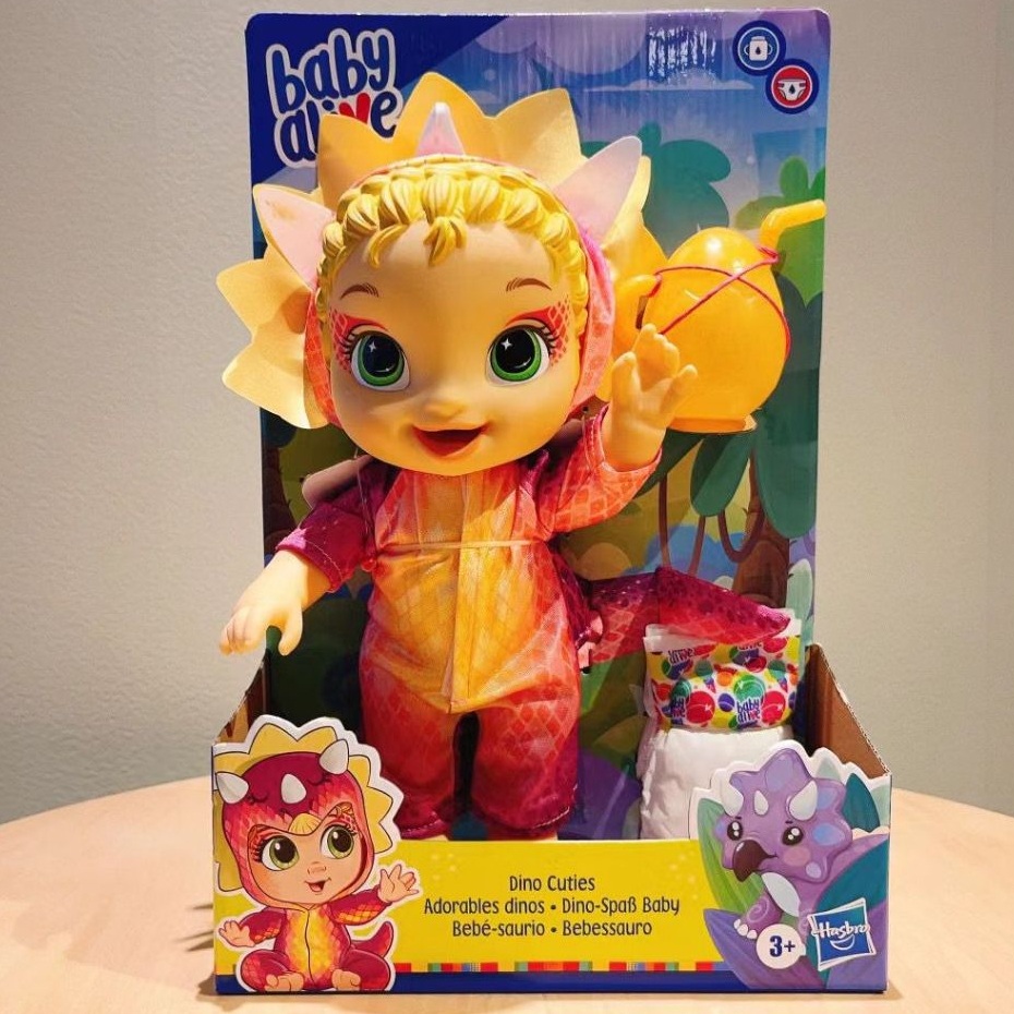 {ORIGINAL} BABY ALIVE TRICERATOPS DINO CUTIES DOLL (F0933) | Shopee ...