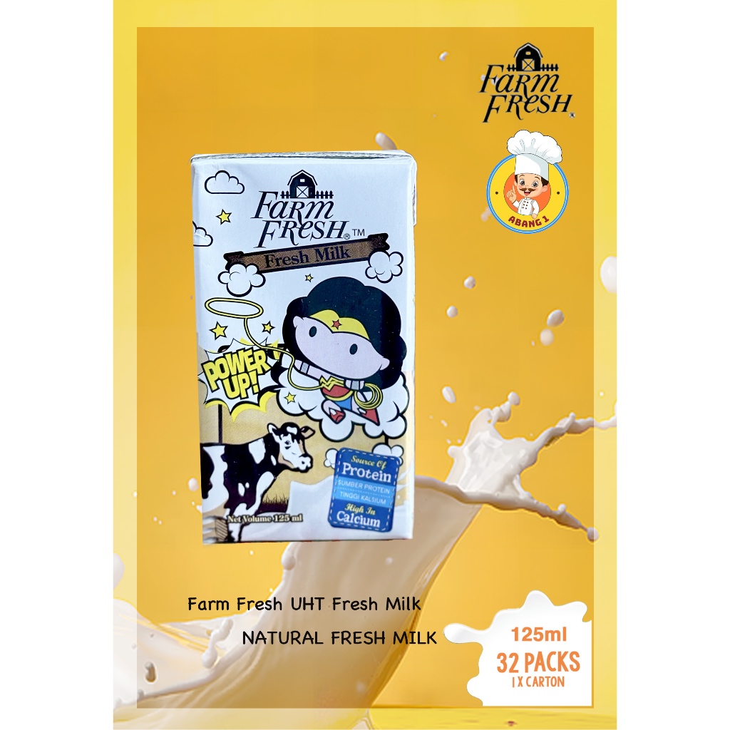 Farm Fresh UHT Fresh Milk 125ml x 32 Packs | Shopee Malaysia