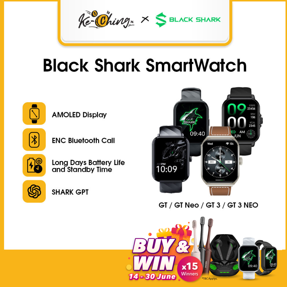 Black Shark SmartWatch GT3 Neo/ GT/GT Neo/GT3 Bluetooth Jam Digital ...
