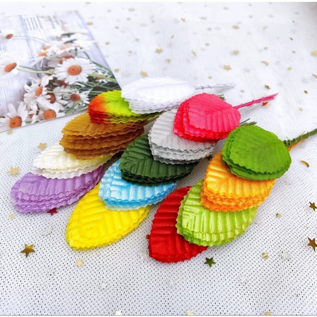 Daun Rose 10pcs(set) / Daun Bunga Rose / Artificial Flower Leaf ...