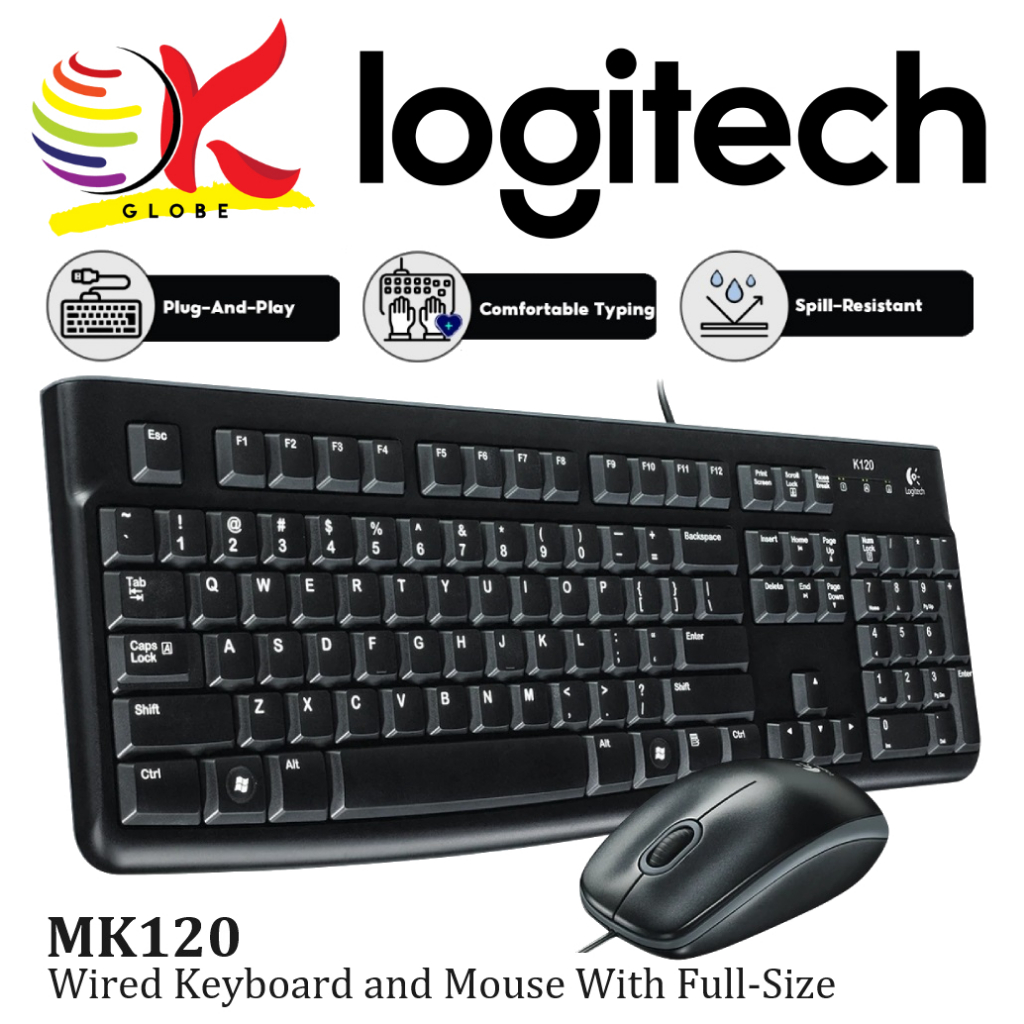 Plug And Play Keyboard English GNS USB Wired Keyboard & Mouse Combo ...