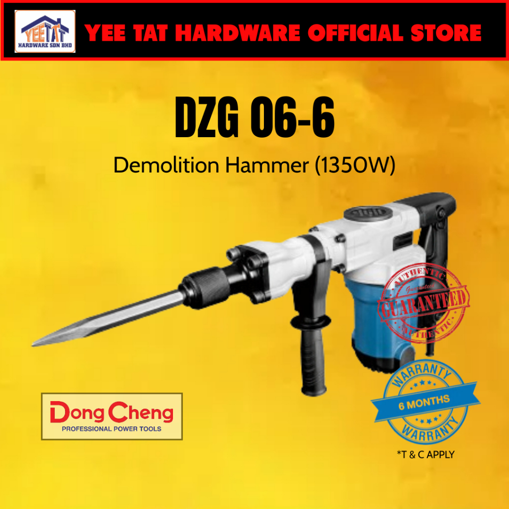 [ DONGCHENG ] DZG06-6 PERCUSSION HAMMER DEMOLITION (1350W) | Shopee ...