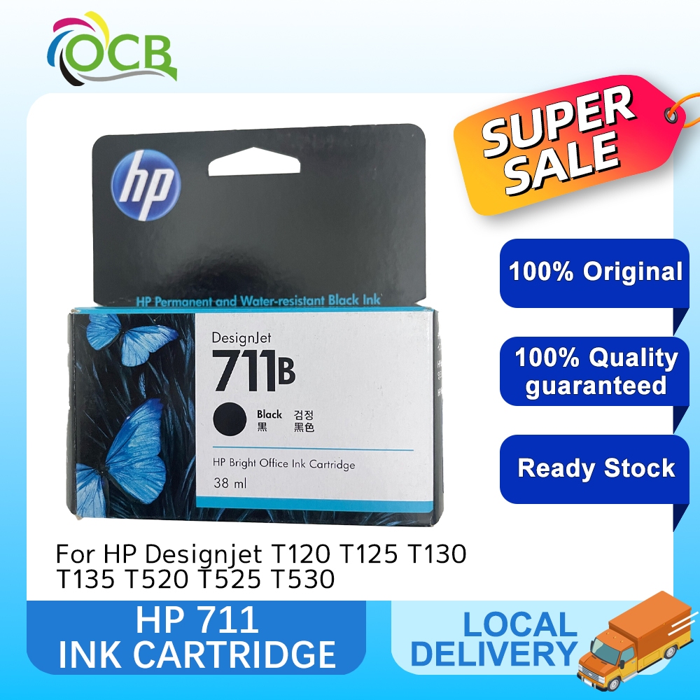 HP 711 711B Original DesignJet Ink Cartridge T120 T125 T130 T520 T525 ...