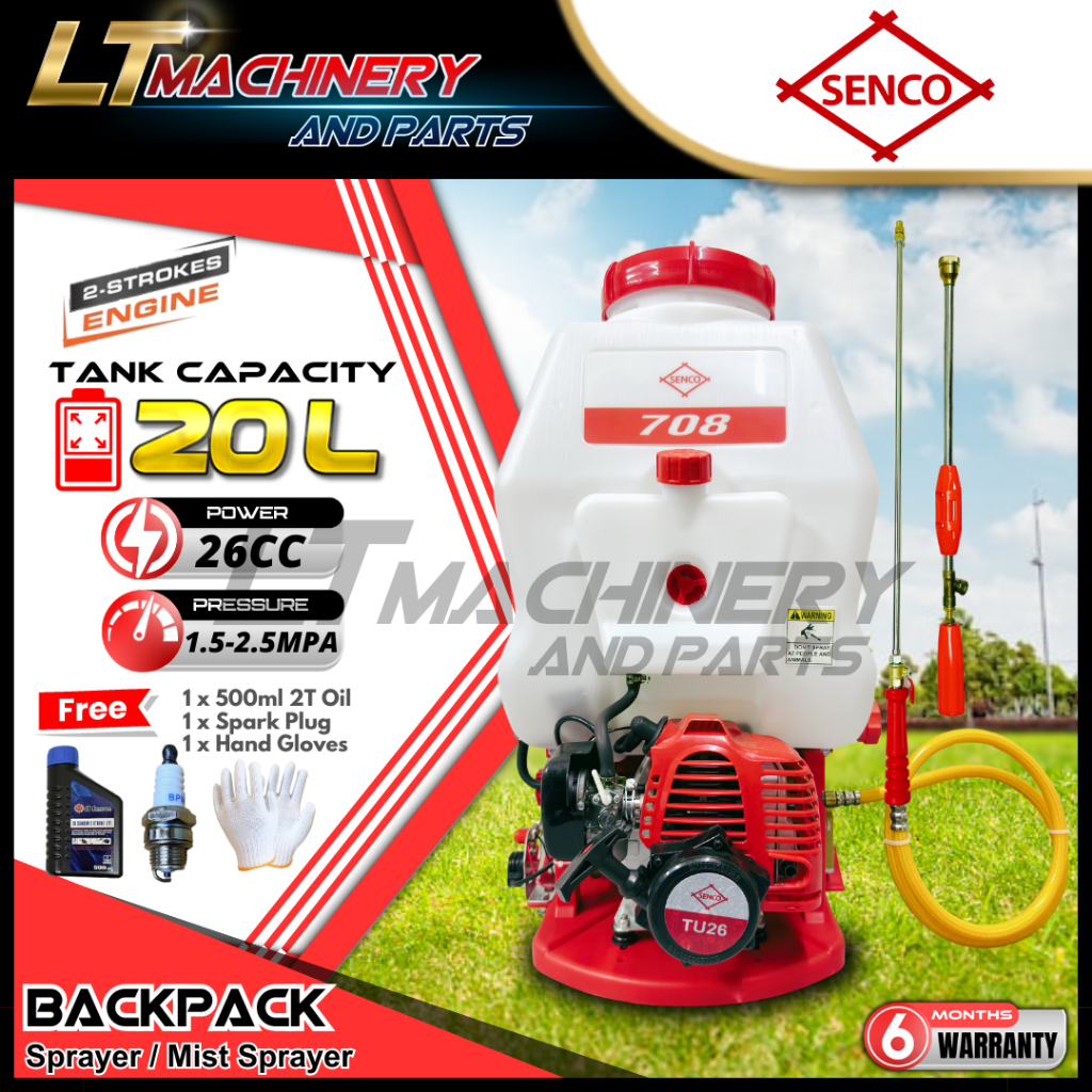 SENCO Mist Sprayer Knapsack Sprayer Engine Sprayer Mesin Racun Pump 20L | Shopee Malaysia