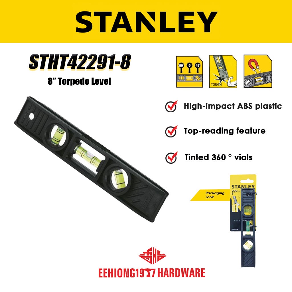STANLEY STHT42291-8 42-291 Water level 8" timbang air ruler | Shopee ...