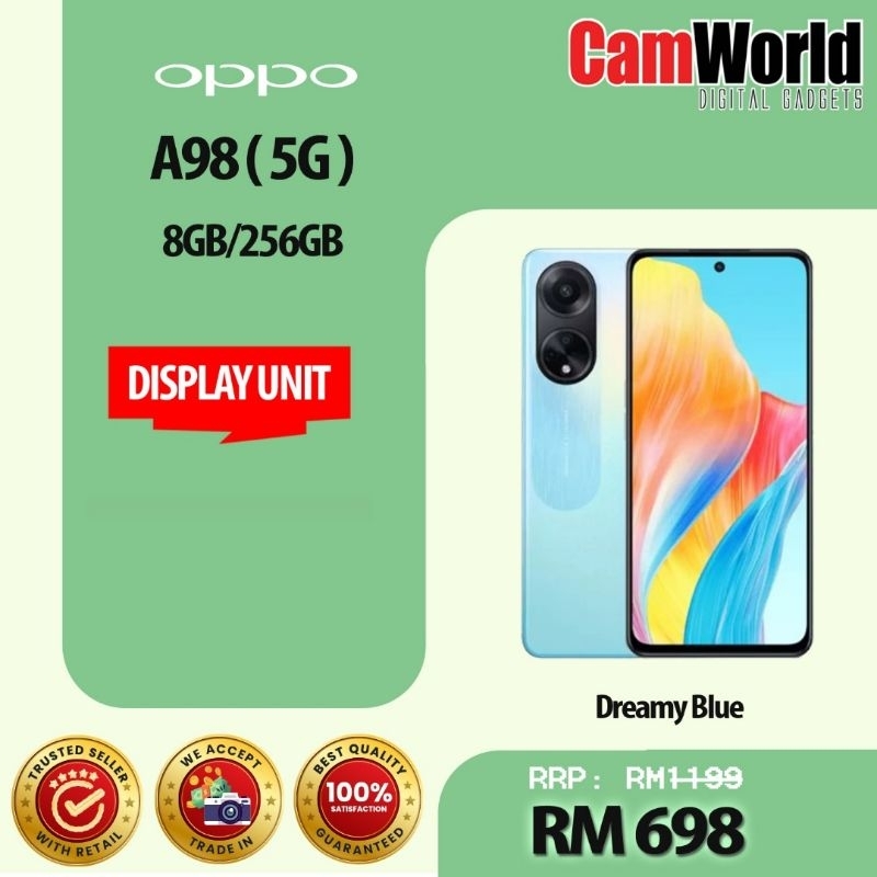(DISPLAY UNIT) OPPO A98 5G (8GB+256GB) | Shopee Malaysia