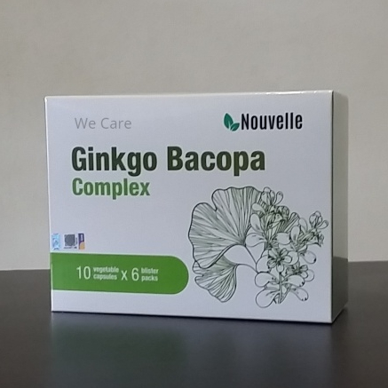 Nouvelle Ginkgo Bacopa Complex Vegetable Capsules 60's (Brain & Memory ...