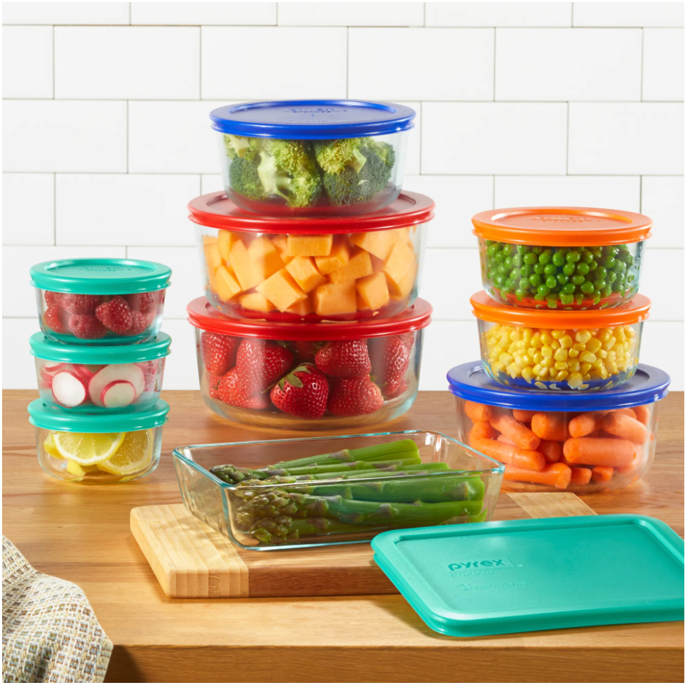 Pyrex® Storage Coloured 20 Piece Set | Shopee Malaysia