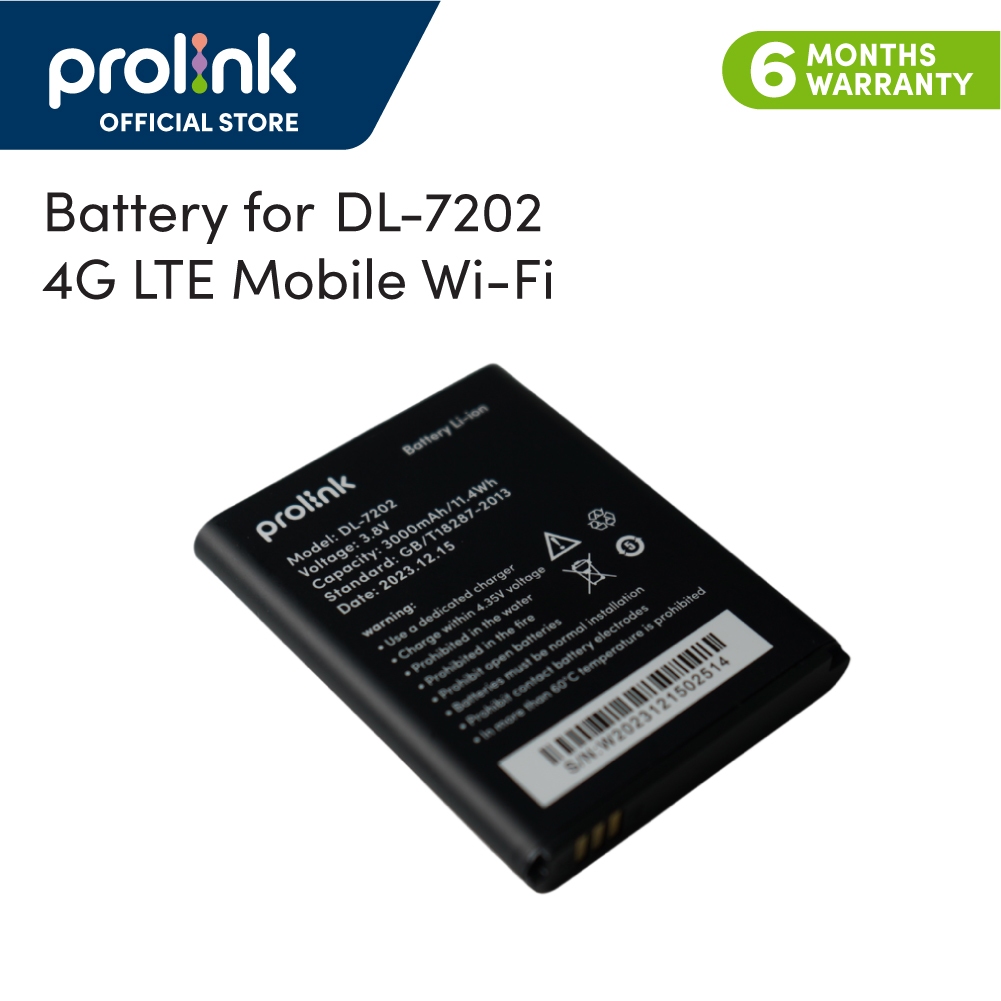 Prolink Battery for DL7202 - Upgraded 4G LTE Mobile WiFi LED Screen ...