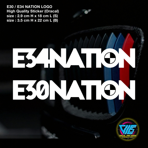 E30 / E34 NATION Sticker / Decal (High Quality Sticker) | Shopee Malaysia
