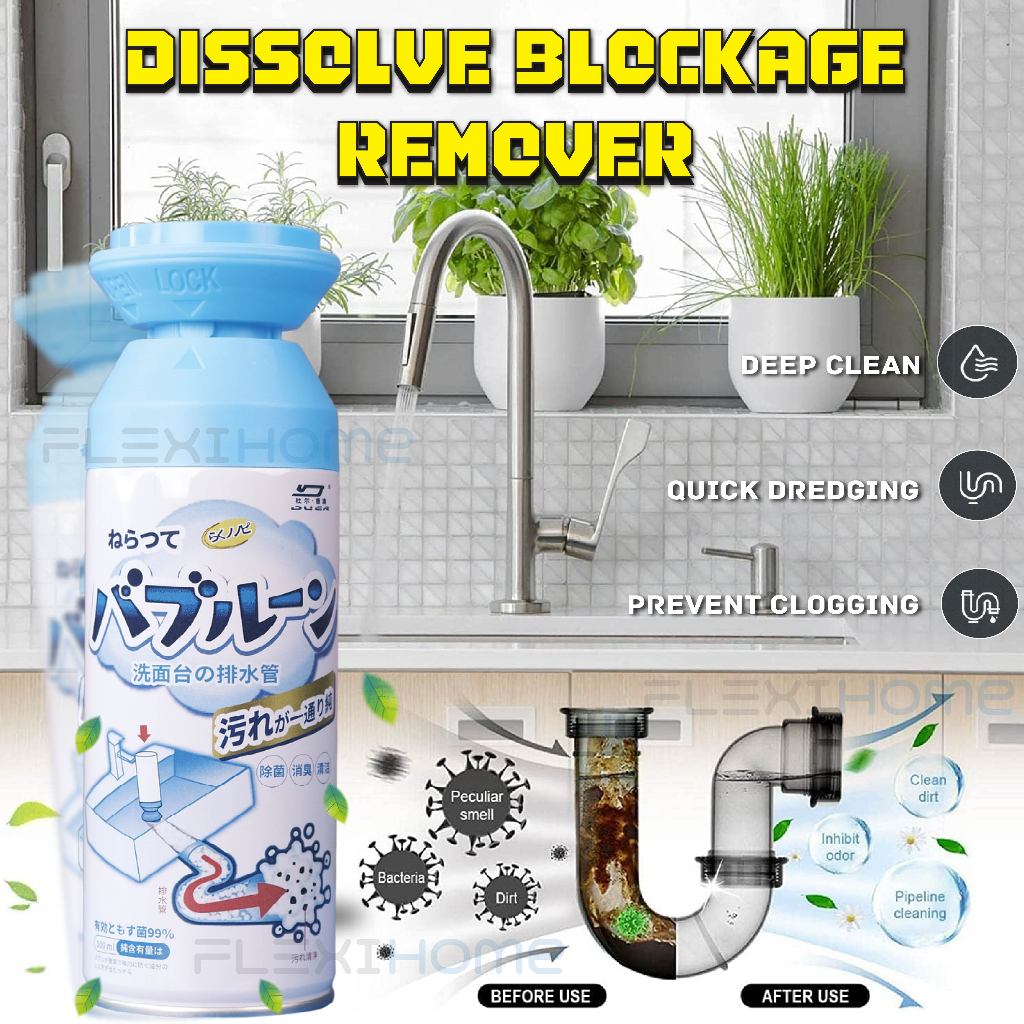 Sink Pipe Cleaner Drain Cleaner Drain Clog Remover Clogged Paip Bersih ...