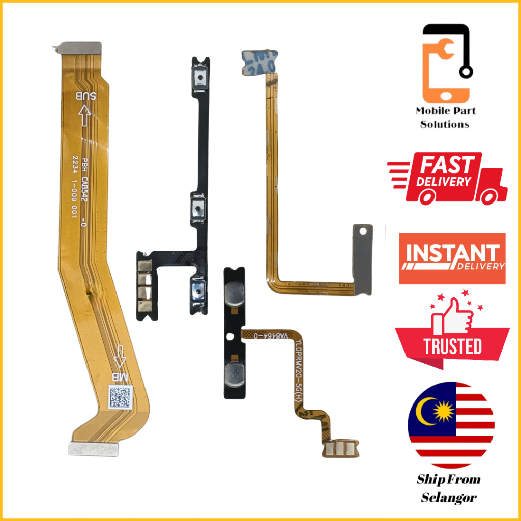 [MPS]FOR REALM 10 4G/5G MAIN BOARD RIBBON/ON OFF +VOLUME RIBBON ...