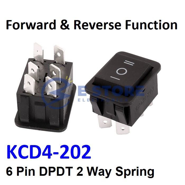 25mm x 31mm Momentary/OFF/Momentary DPDT 6 Pin 15A 250V AC Power Rocker ...
