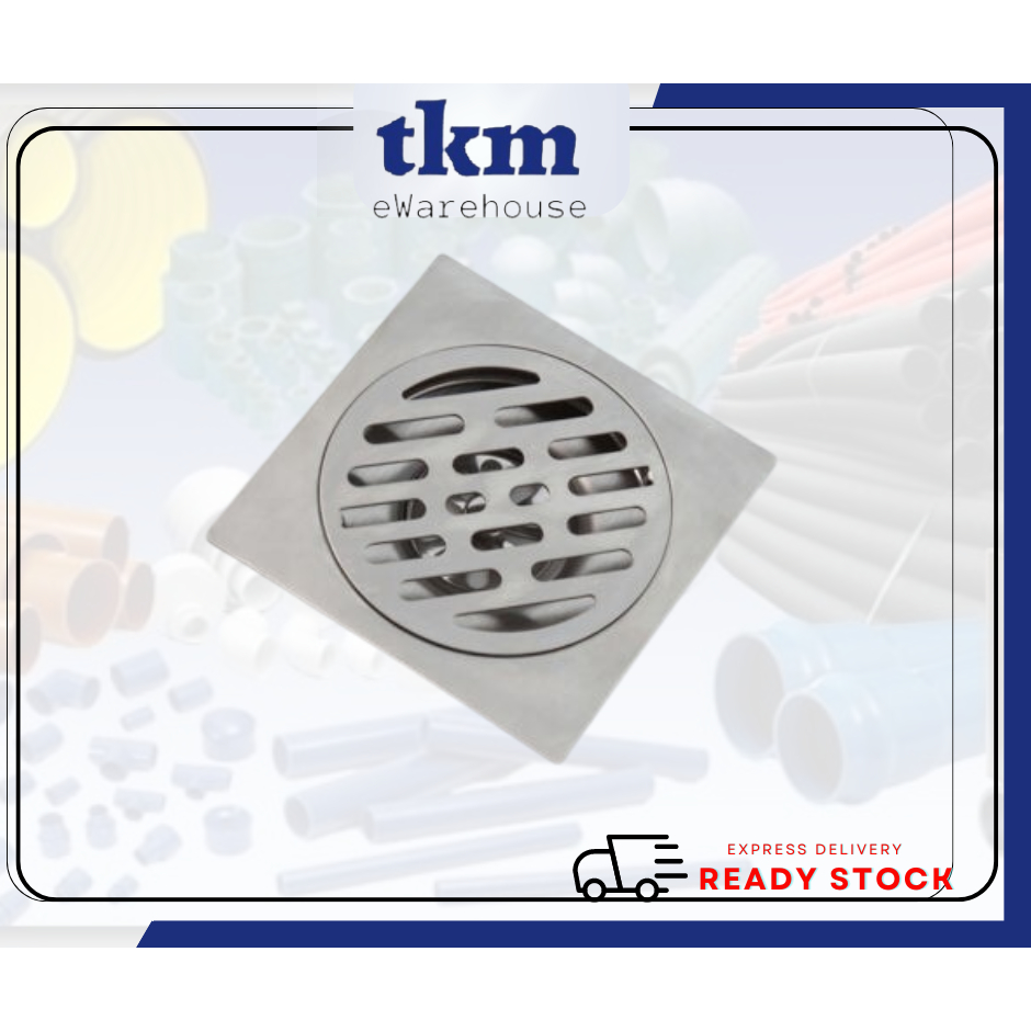 [TKM] Stainless Steel Floor Trap Floor Grating Anti Cockroach (150mm 6 ...