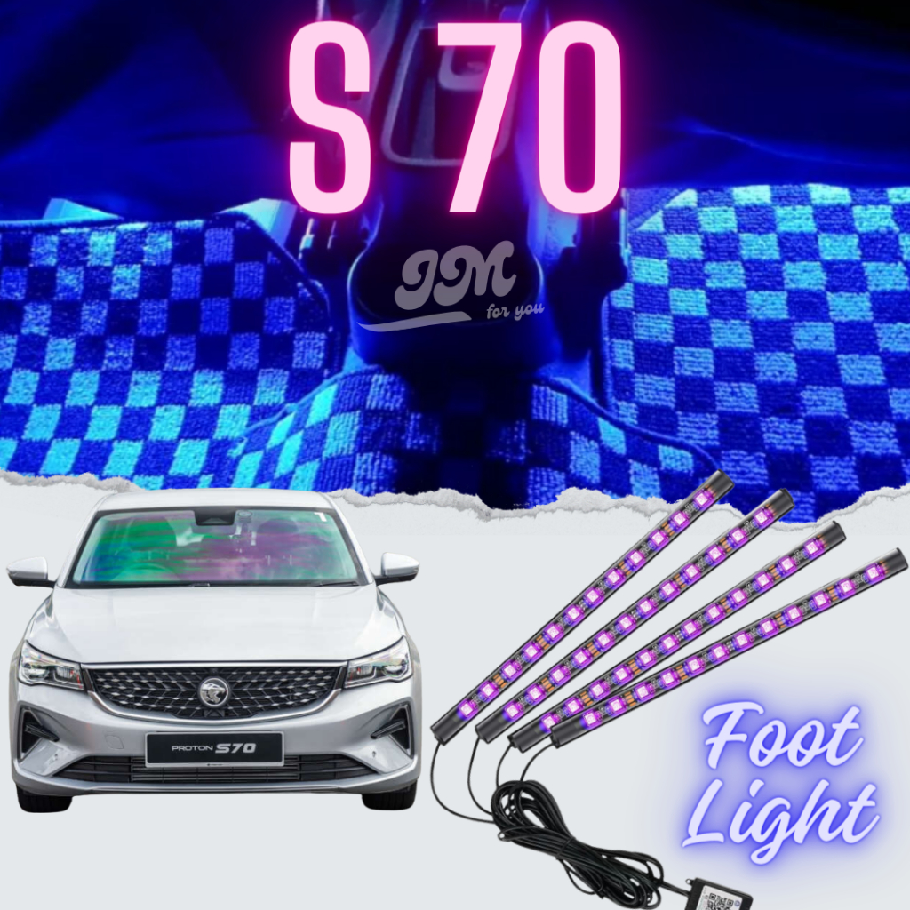 PROTON S70 LED FOOT LIGHT RGB Floor Ambient Lampu Kaki Kereta Interior ...