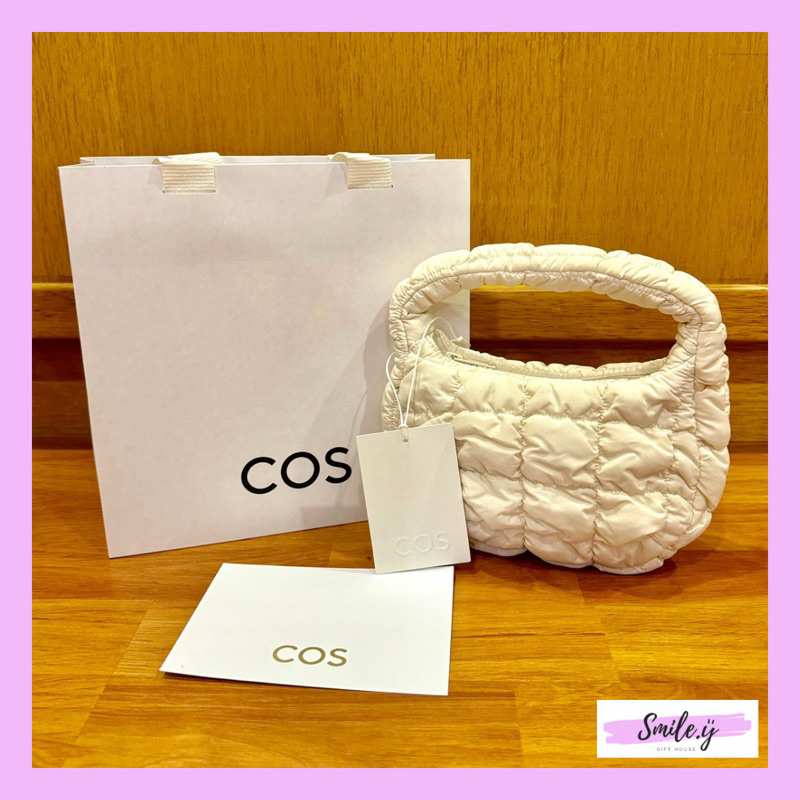 [READYSTOCK IN MY] 💯 Authentic COS Micro Quilted Bag - Off White ...