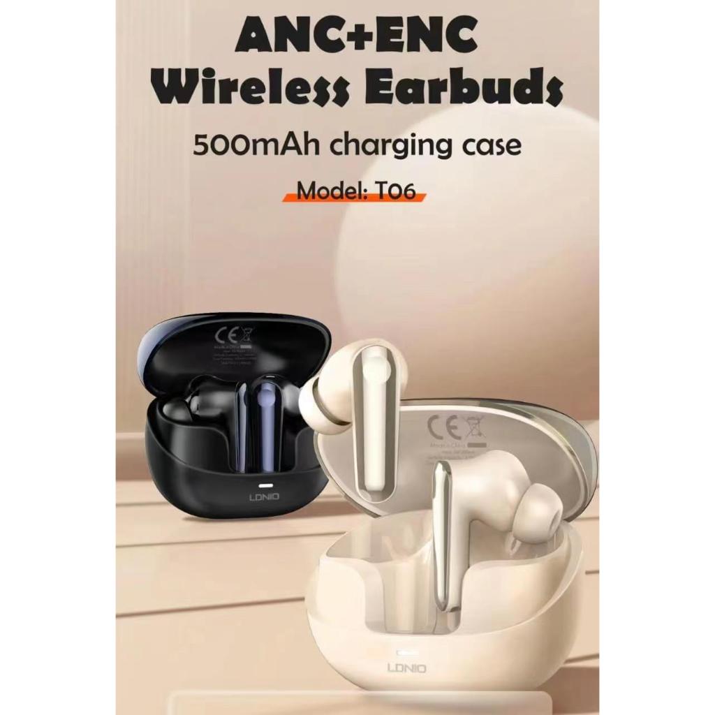 LDNIO T06 ANC+ENC TWS Wireless Bluetooth V5.3 Earbuds Headset Stereo / Hi-Fi Super Bass / HD ...