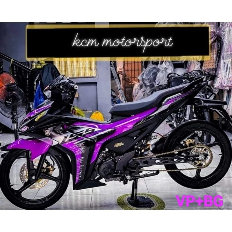 COVERSET YAMAHA Y16ZR / Y16 ABS V2 DESIGN CUSTOM PURPLE EDITION ...