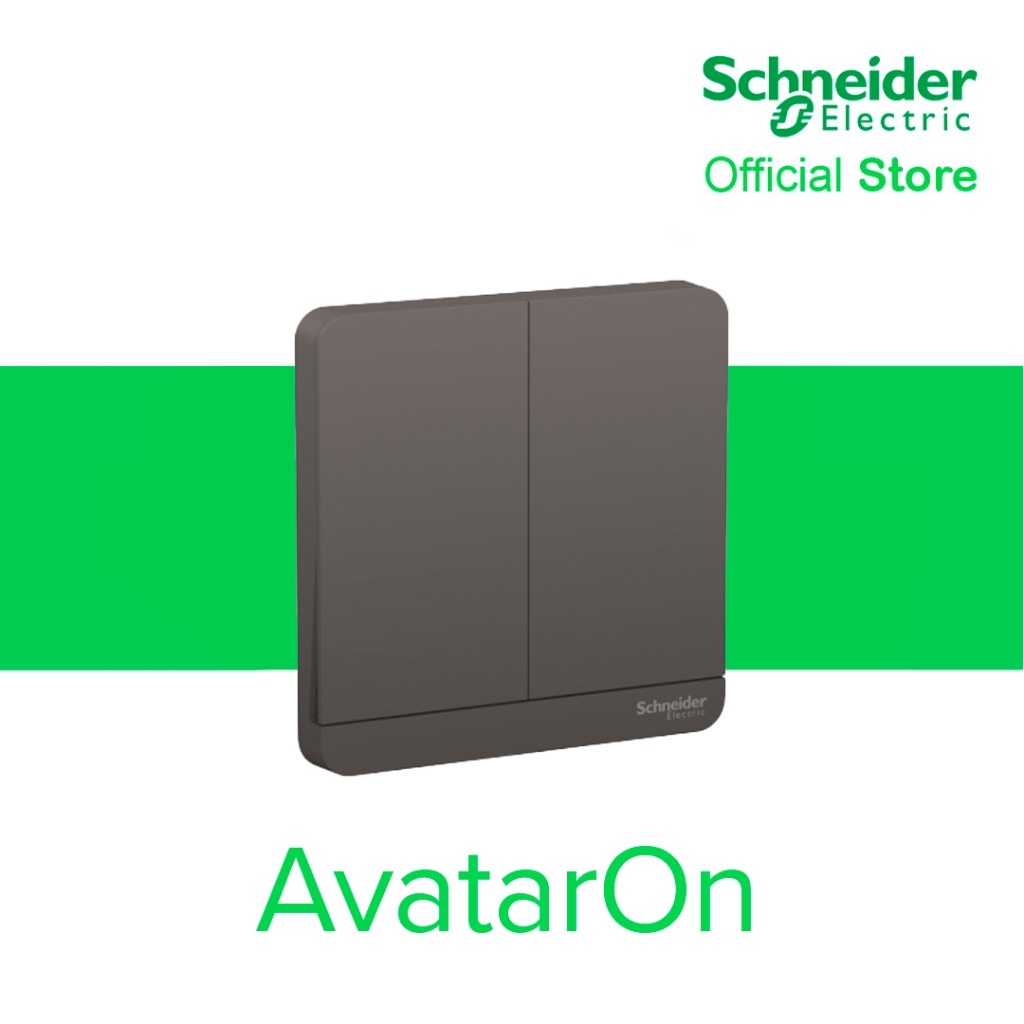 Schneider Avataron Flush Switch 2G 2W 250V 16AX Dark Grey | Shopee Malaysia