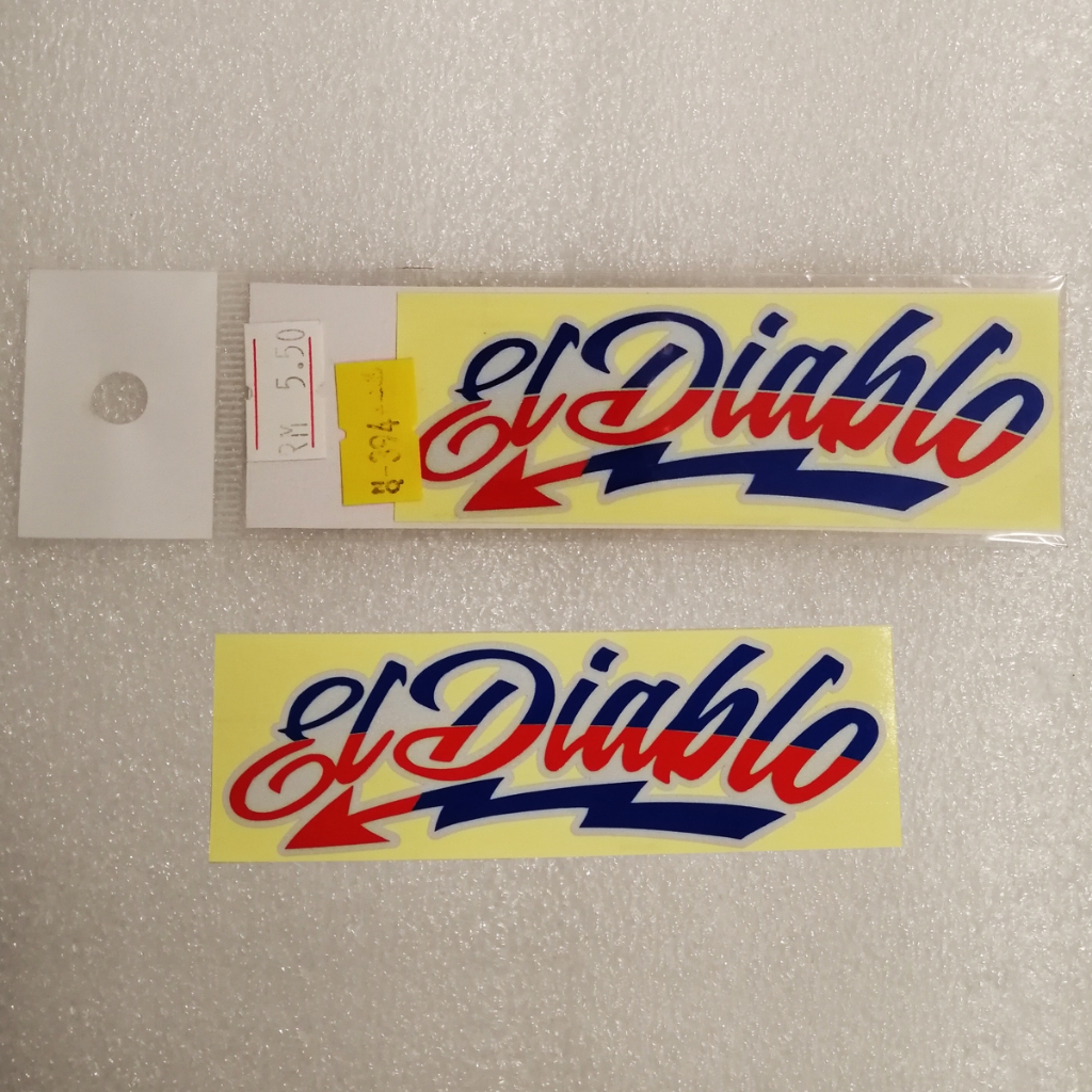 Sticker Motor Fabio Quartararo Sticker EL DIABLO Stcker 20 Tampal Luar ...