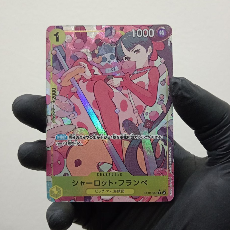 ORIGINAL Character EB01 Charlotte Flampe yellow EB01-056 R AA alr art free top loader optcg one ...