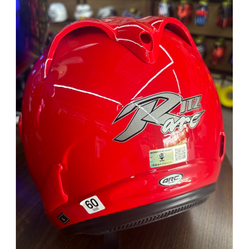 HELMET ARC RITZ MODERN RED SPECIAL COLOR | Shopee Malaysia