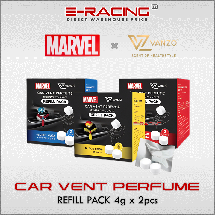 VANZO Marvel Series REFILL PACK Car Vent Perfume Fragrance Tablet 2pcs ...