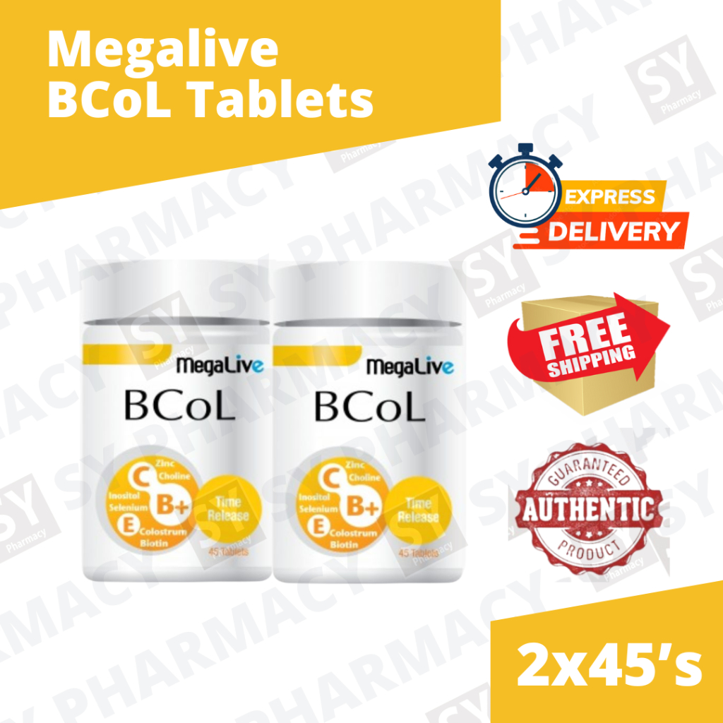 Megalive BCoL 45's/2x45's (Exp: 04/2026) | Shopee Malaysia