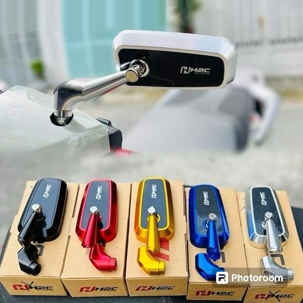 H2C CNC Side Mirror Rearview Universal Short Leg Mirror For All Motor ...