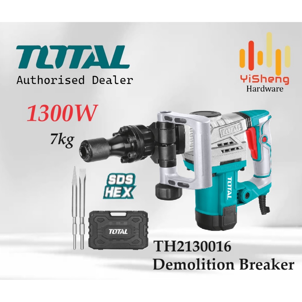 Total TH2130016 1300W SDS HEX Demolition Breaker / Hacker | Shopee Malaysia